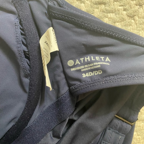 Athleta | Swim | Athleta Tankini Bathing Suit In Navy Blue | Poshmark
